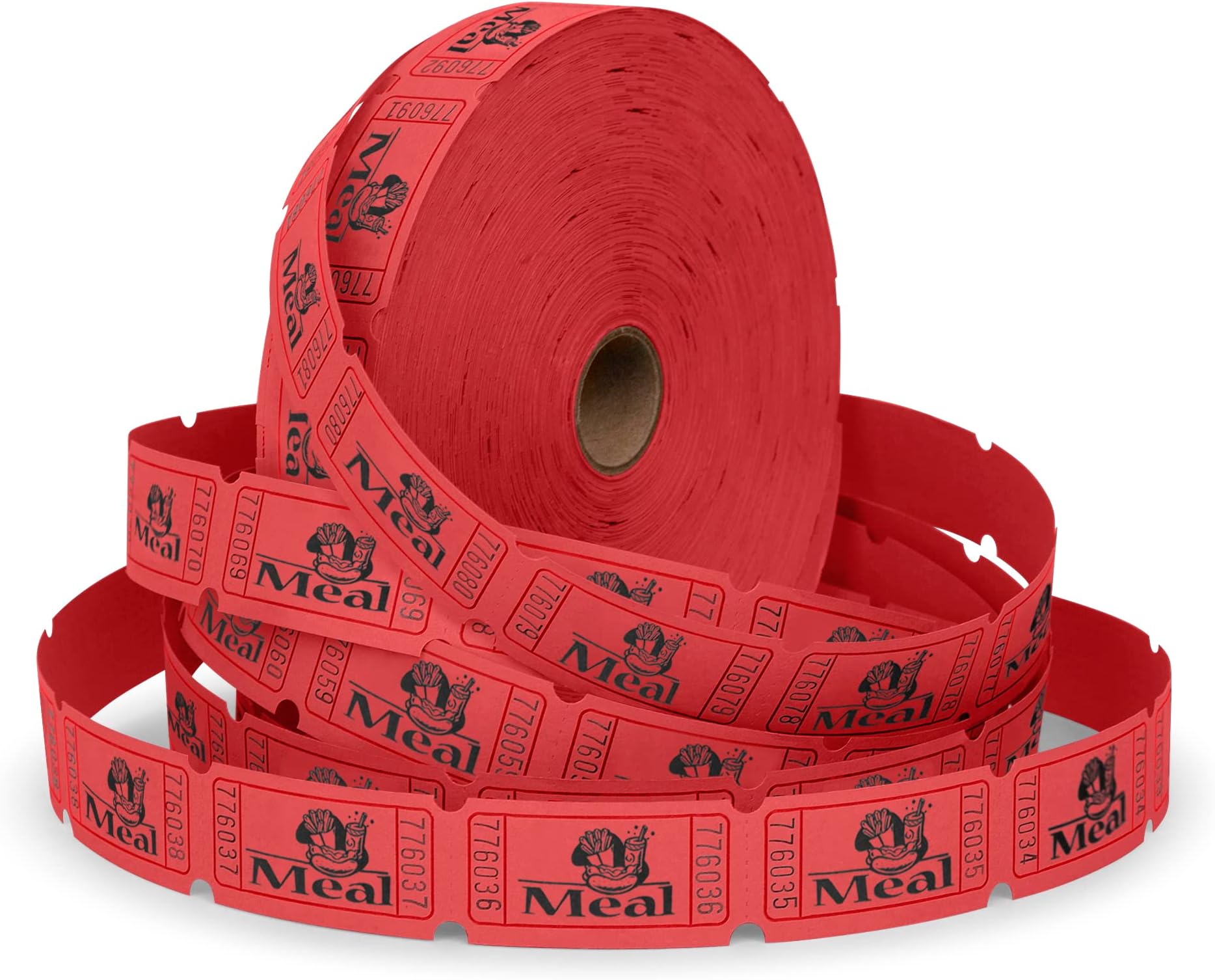 Amazon.com: HENRY DOTS Raffle Tickets - Meal Single Roll - Roll of 2000 ...