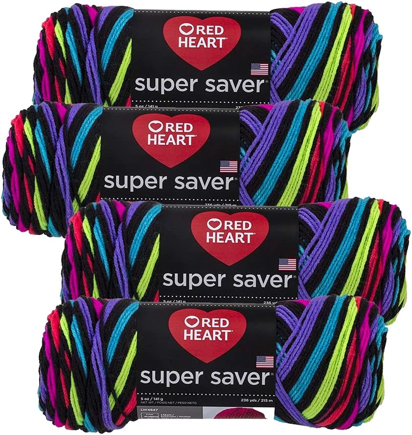 Amazon.com: RED HEART Super Saver 3-Pack yarn, BUFF 3 Pack