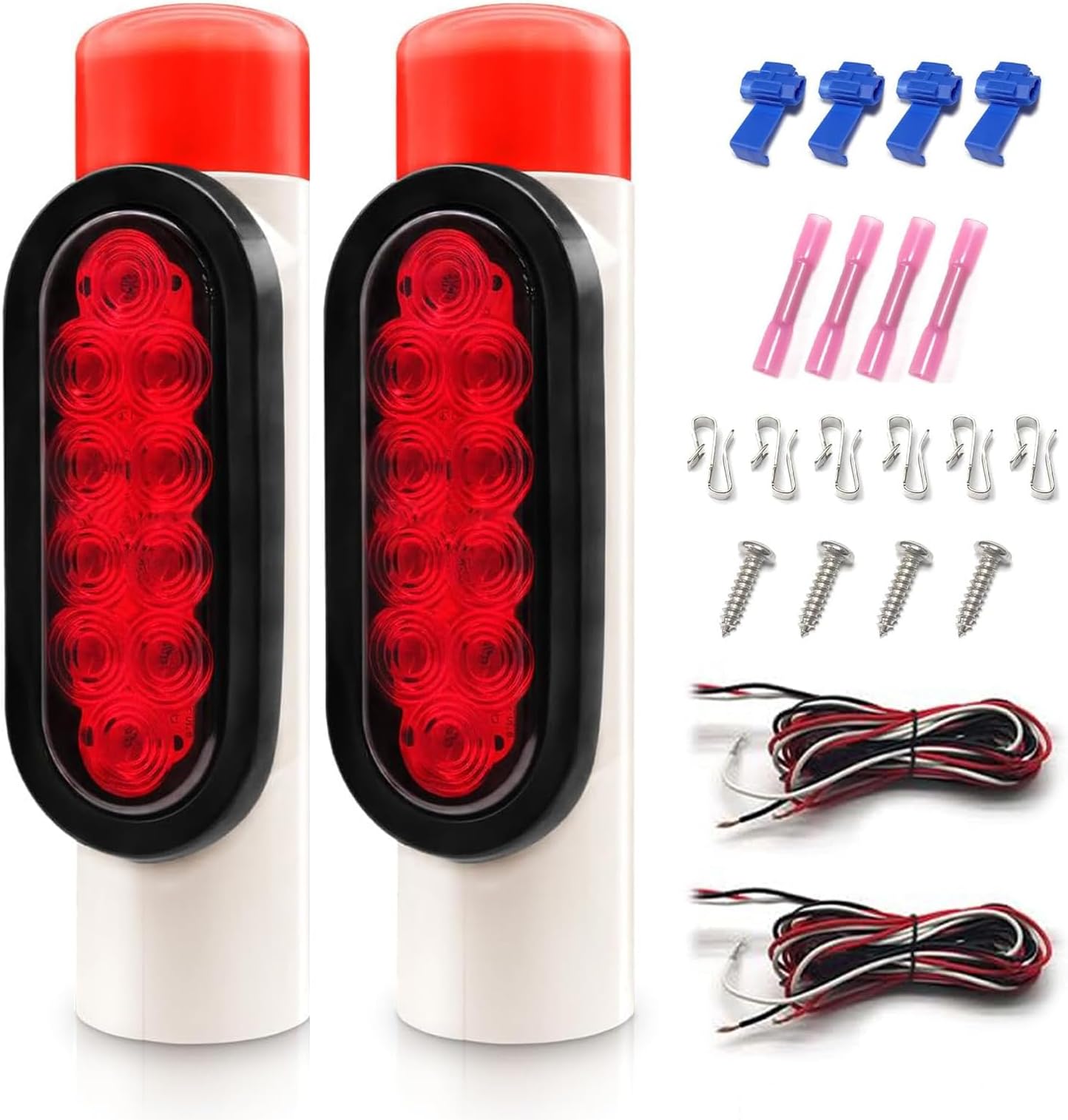 Amazon.com: Aila 2PCS Boat Trailer Guide Pole Lights, IP67 Waterproof ...