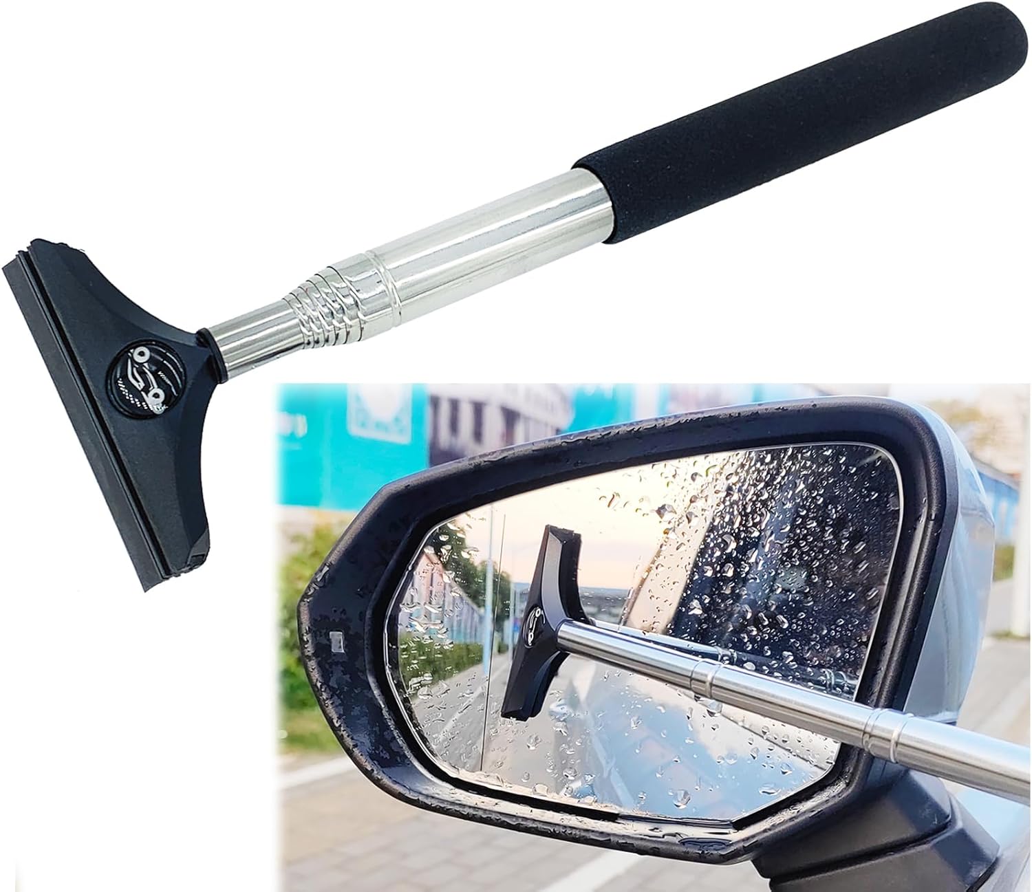 Amazon.com: Car Side Mirror Squeegee, Car Cleaning Supplies Retractable ...
