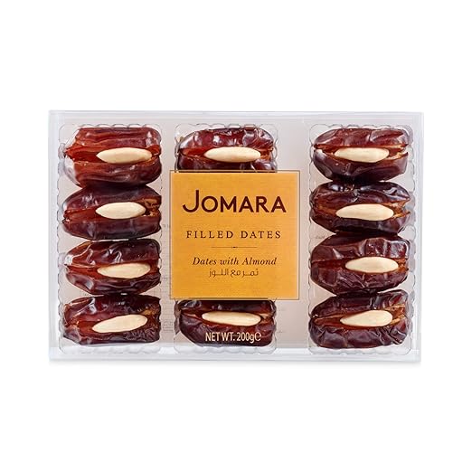 Amazon.com: Jomara Dates Filled w/ Almond : Grocery & Gourmet Food