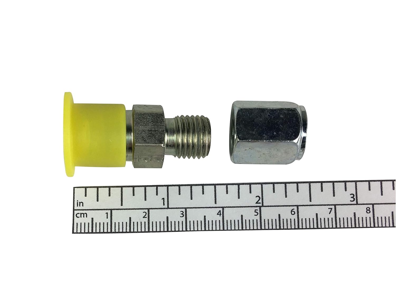 Parker 4-4 FBU-S Conector, Zinc PLTD Acero, Comp x M, 1/4" : Amazon.com ...