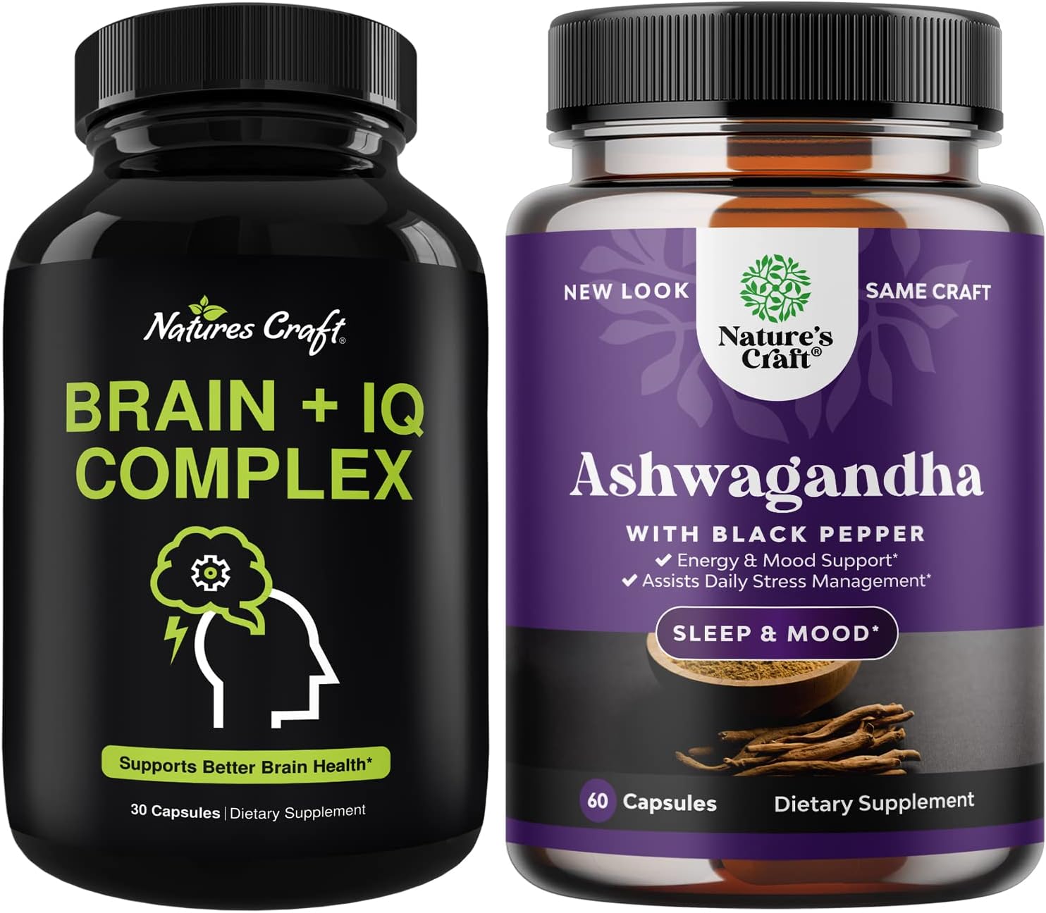 Amazon.com: Bundle of Nootropic Memory Supplement for Brain Support and ...