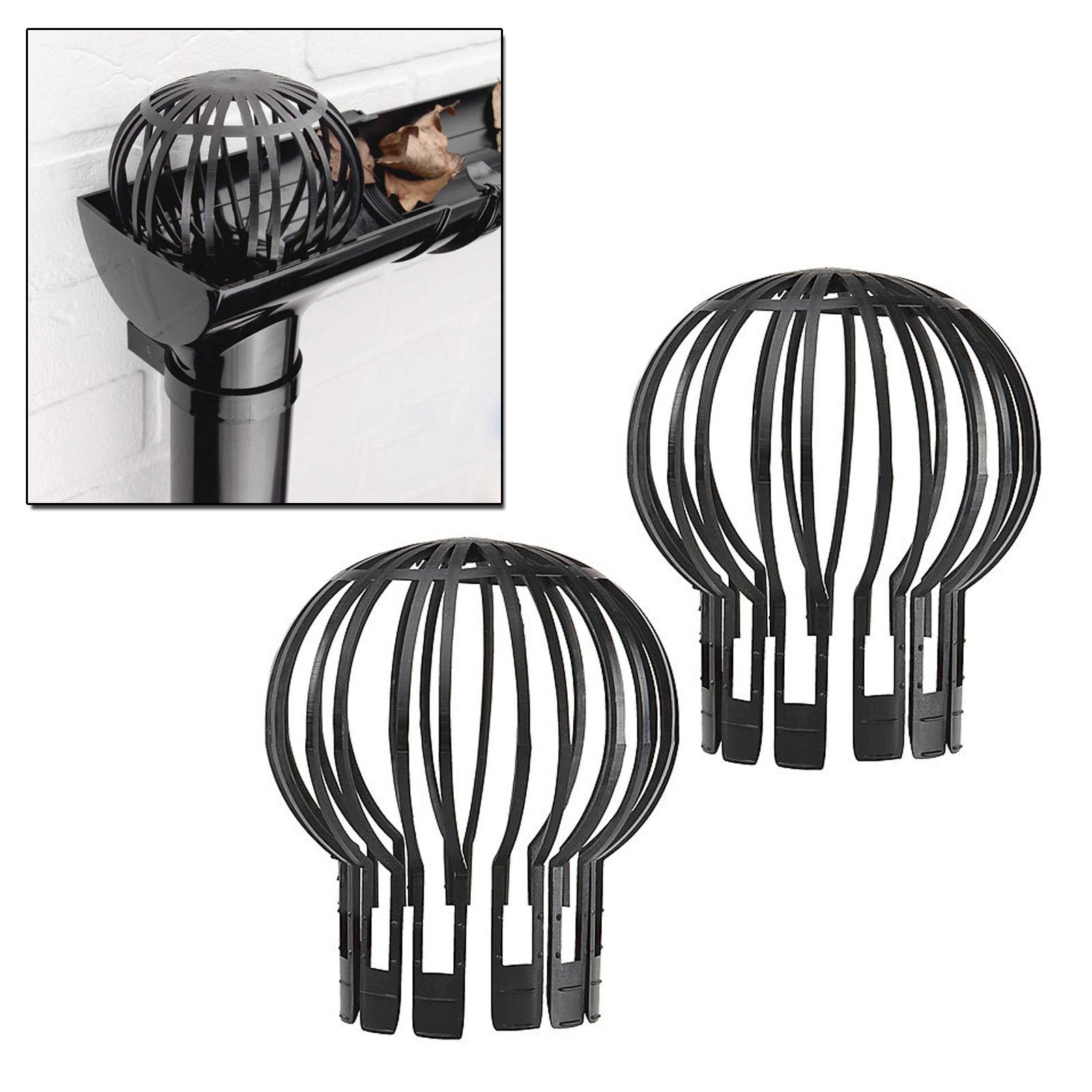 CostMad 2 Pack Downpipe Down Pipe Leaf Leaves Gutter Guard Trap Balloon ...