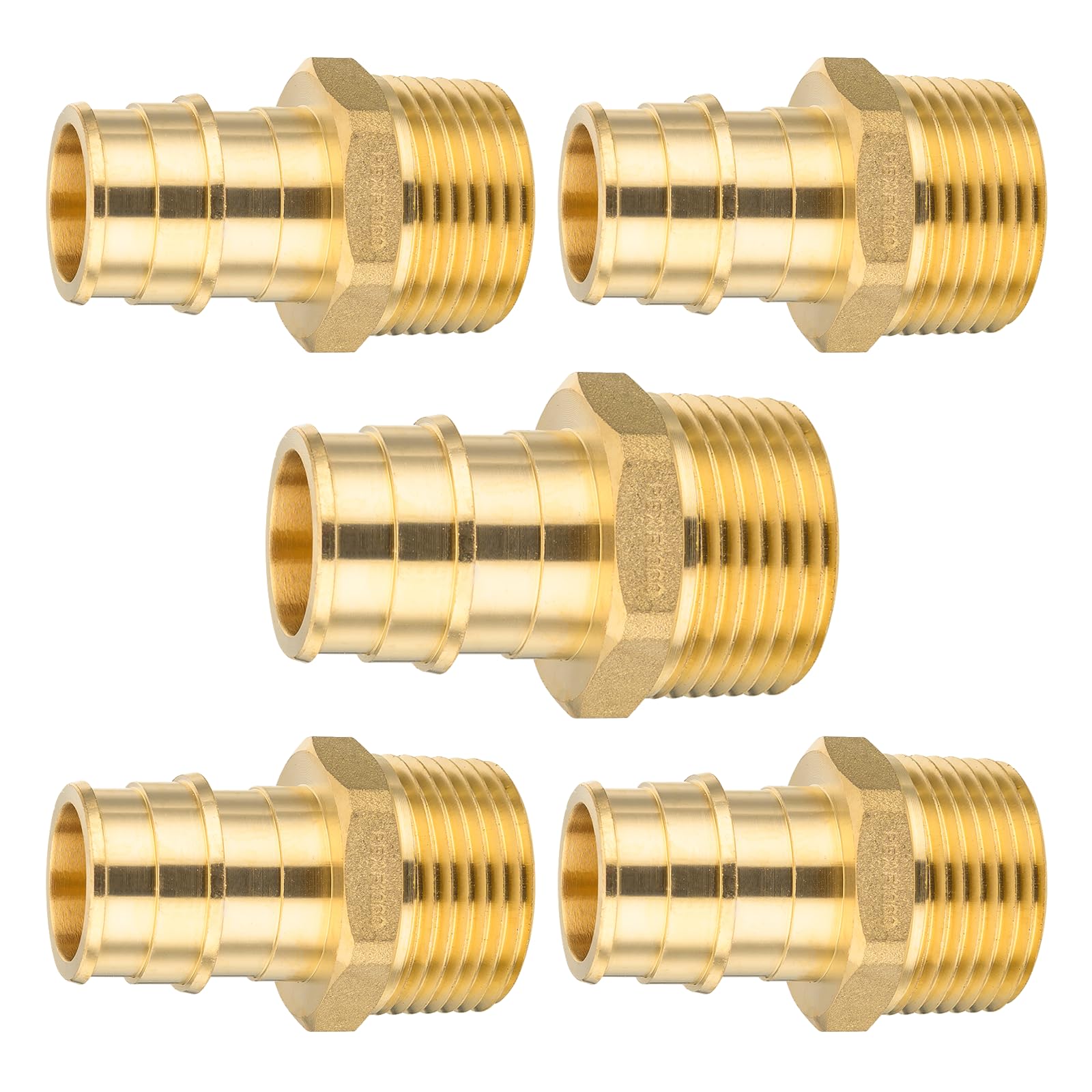 Amazon.com: HeSun 5-Pack Pex A Fitting, Pex Expansion 3/4 Inch Male ...