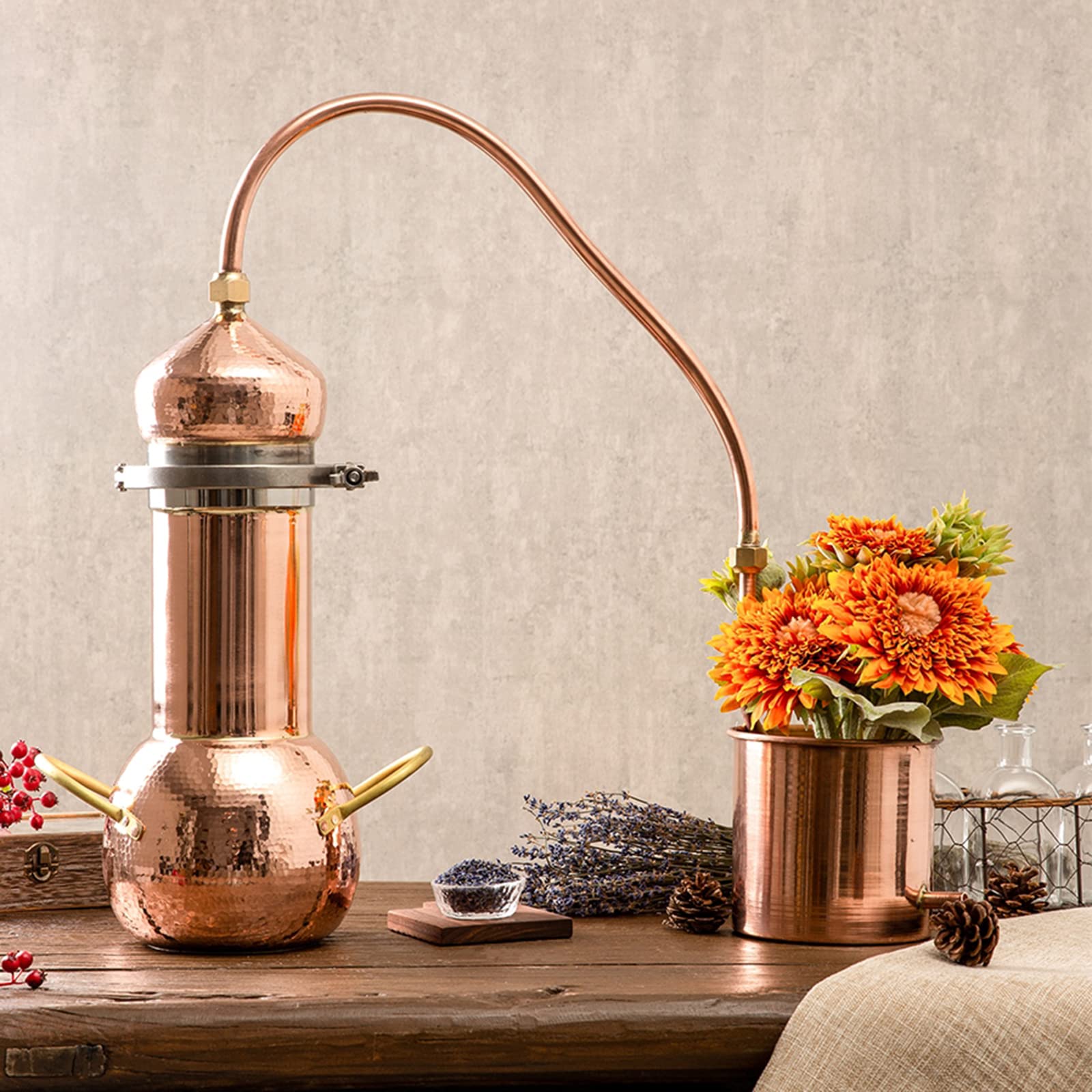 Copper Moonshine Stills Lot Miniature Copper Moonshine Still