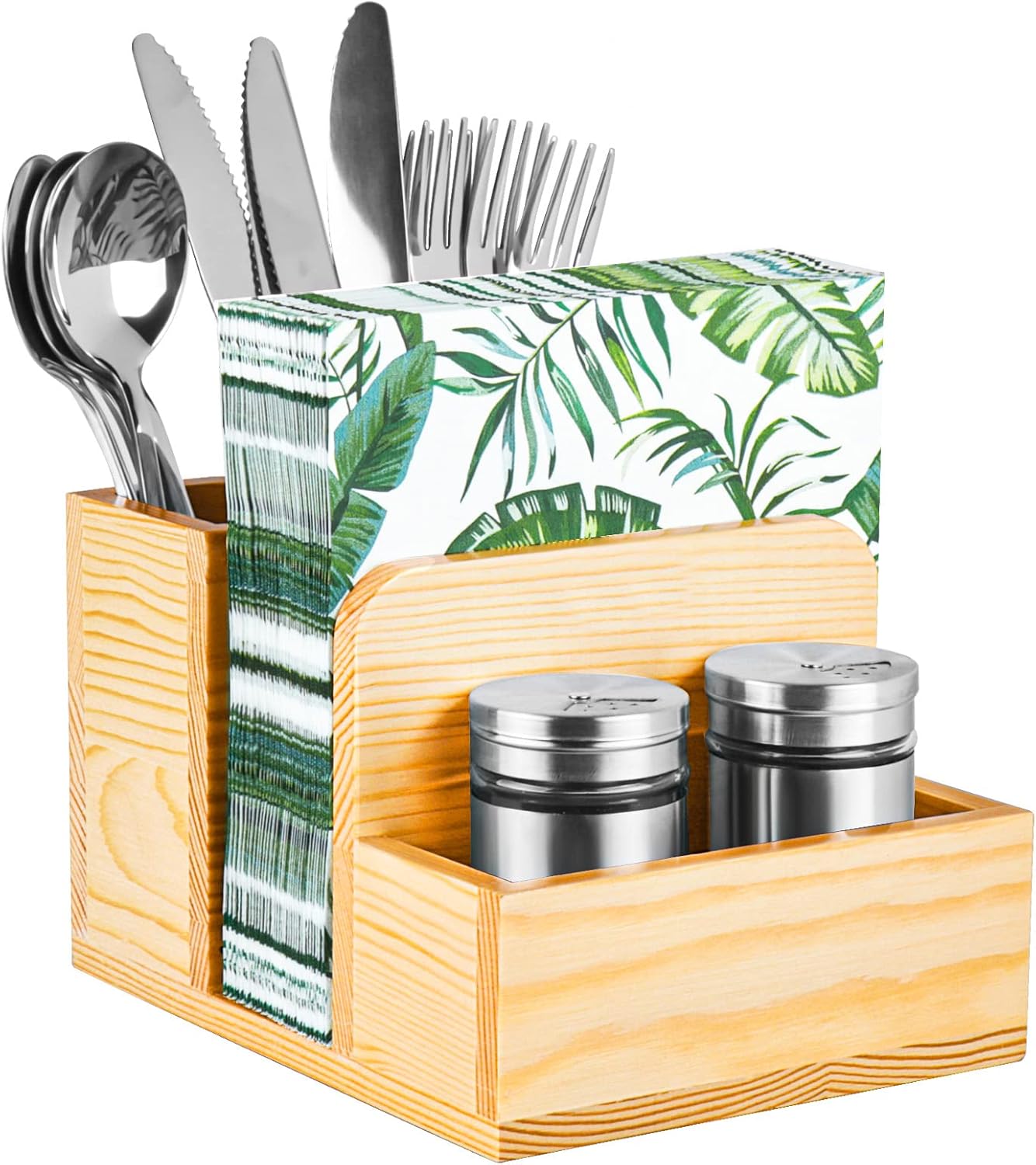 Amazon.com: HAOKEYINGCAR 3 in1 Cutlery Holder for Dining Room Table ...