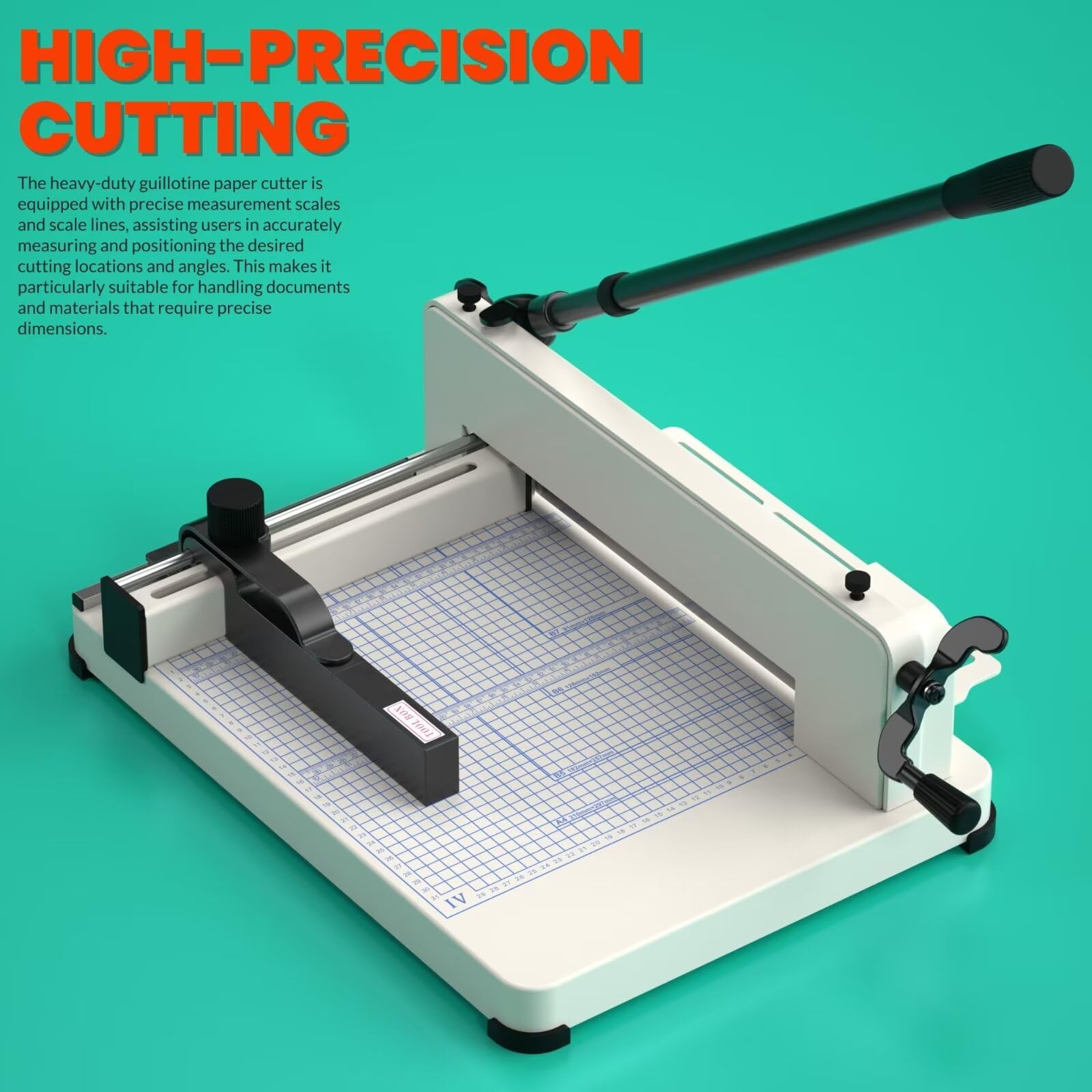 Manual Paper Cutter With Safety Lock 12" Guillotine Paper Cutter ...