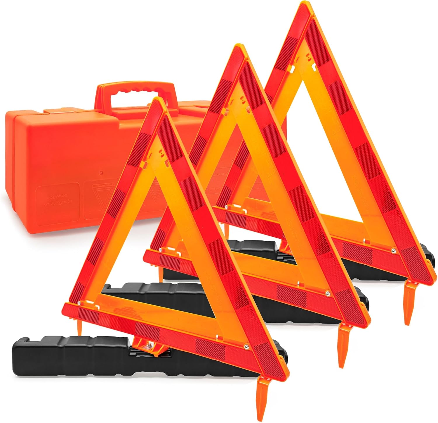 Amazon.com: KIMESUKA 3 Pack Safety Triangles DOT Approved, Stable Base ...