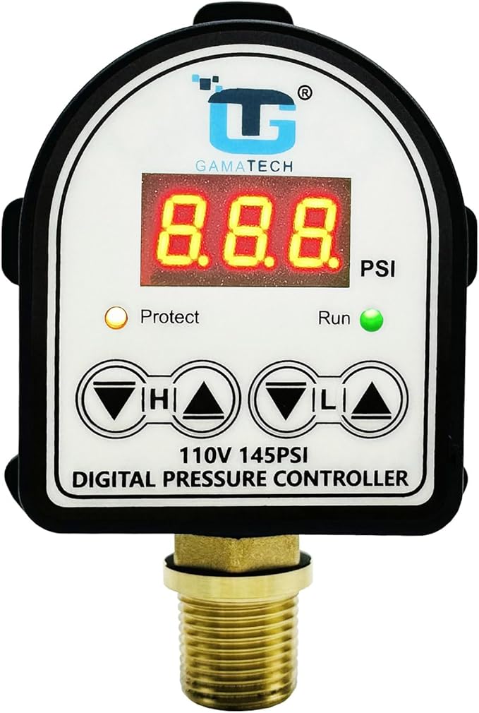GamaTech 110V 145PSI Pressure Switch for Water Pump and Air Pump ...