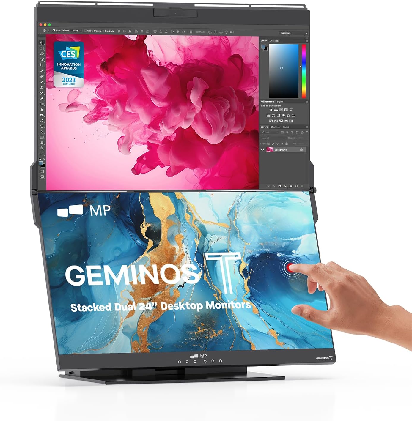 Amazon.com: Mobile Pixels Geminos T (2 x 24 inch) Dual Stacked ...