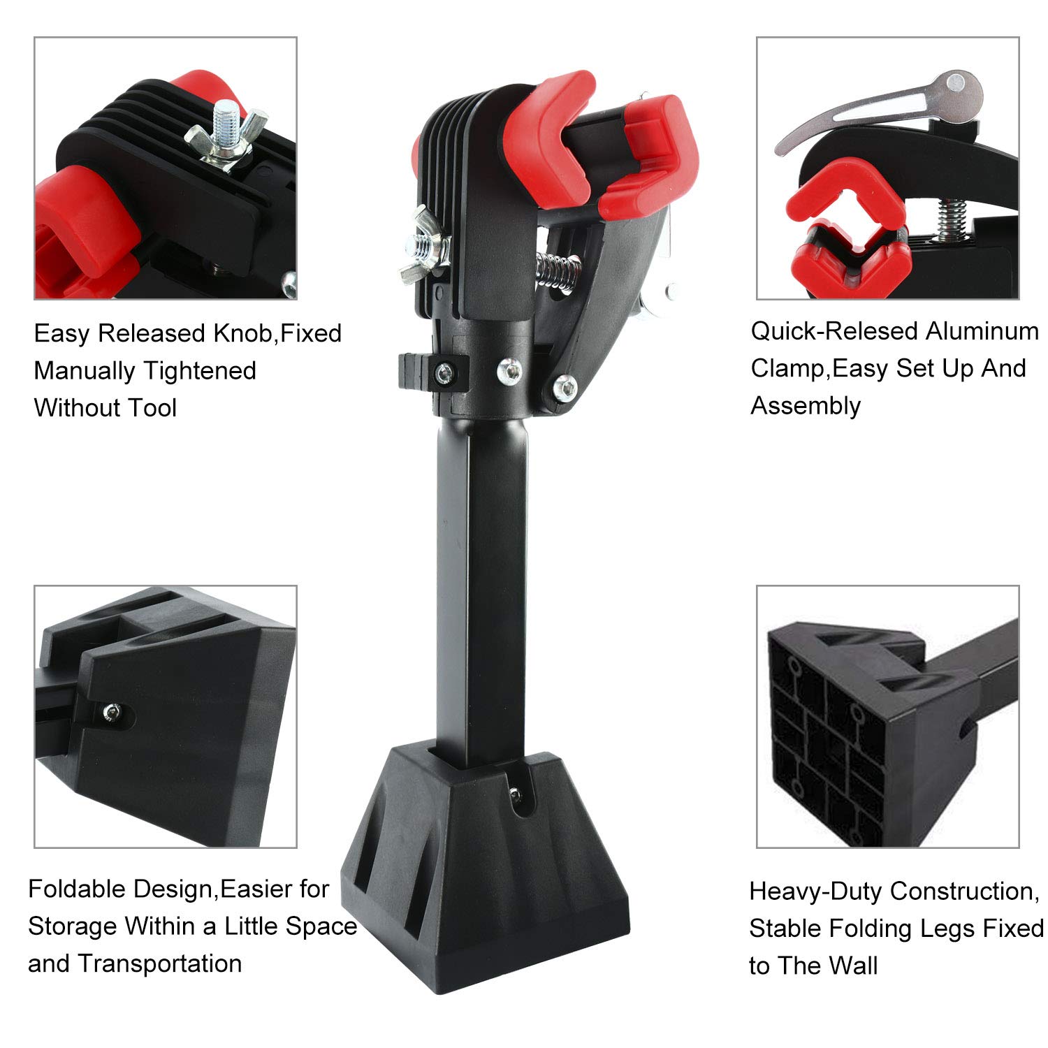 Snapklik.com : Bike Repair Stand Wall Mount, Foldable Heavy Duty ...