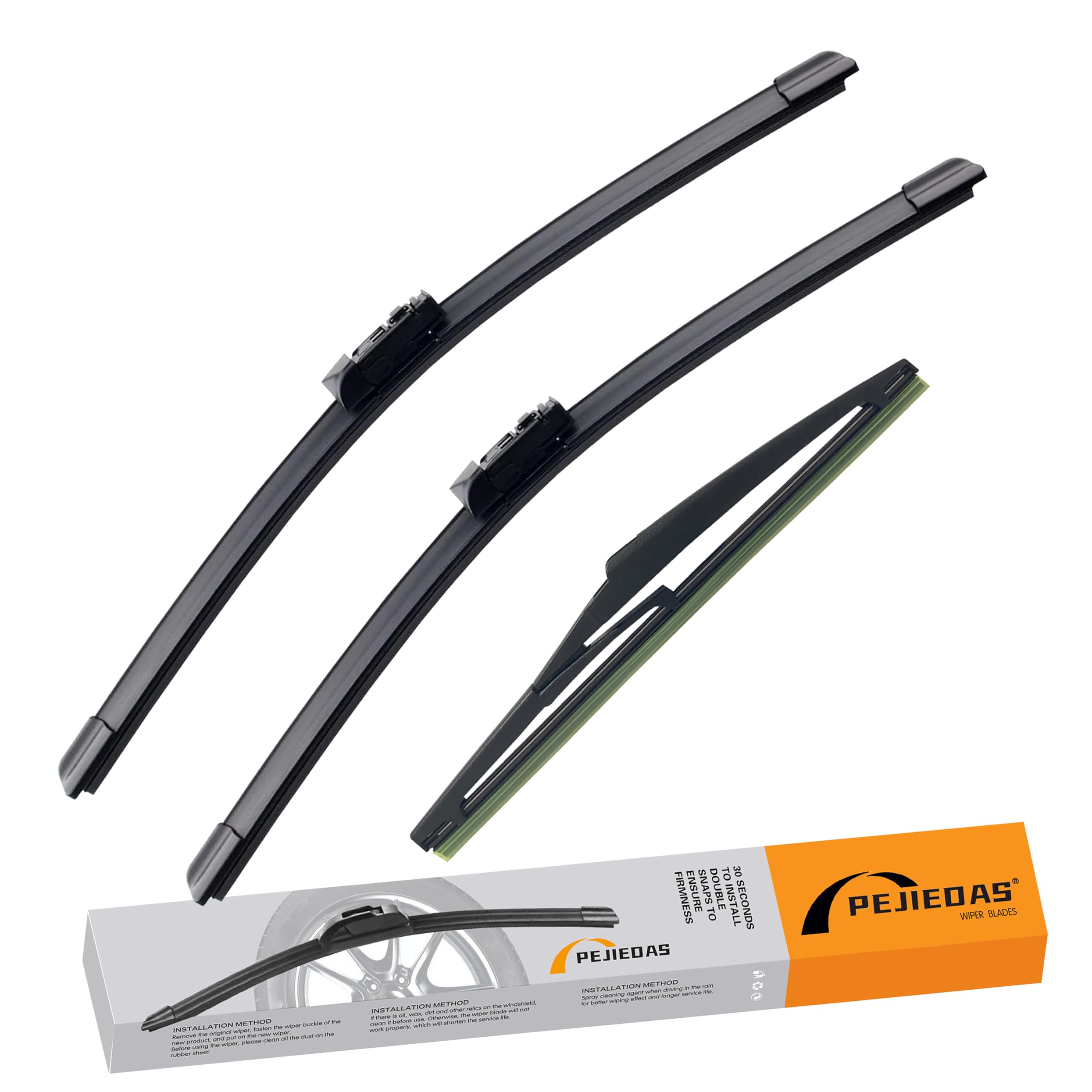 Amazon.com: PEJIEDAS 3 x OEM Wiper Blades, Replacement Wiper Blades for ...
