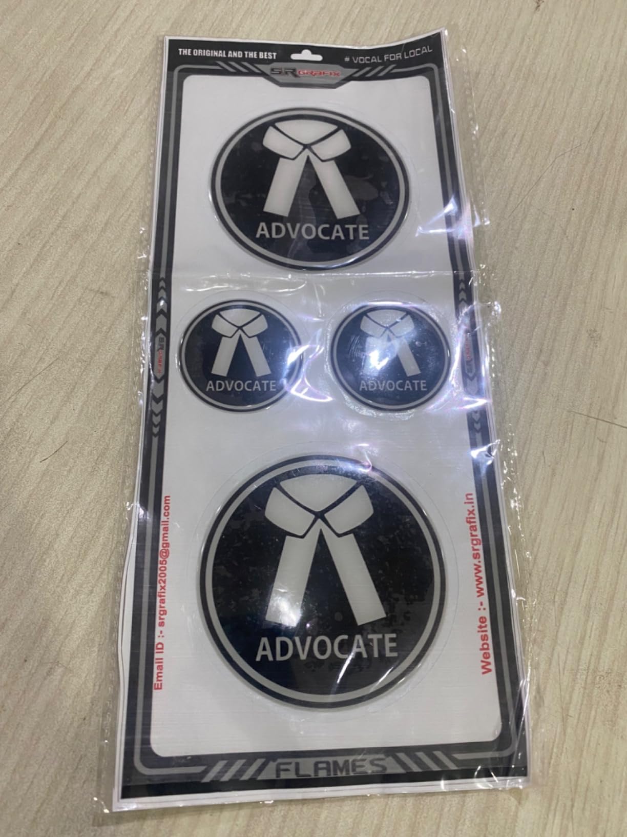 Ramanta Advocate Sticker for Car Rubberized Icon Advocate Waterproof ...