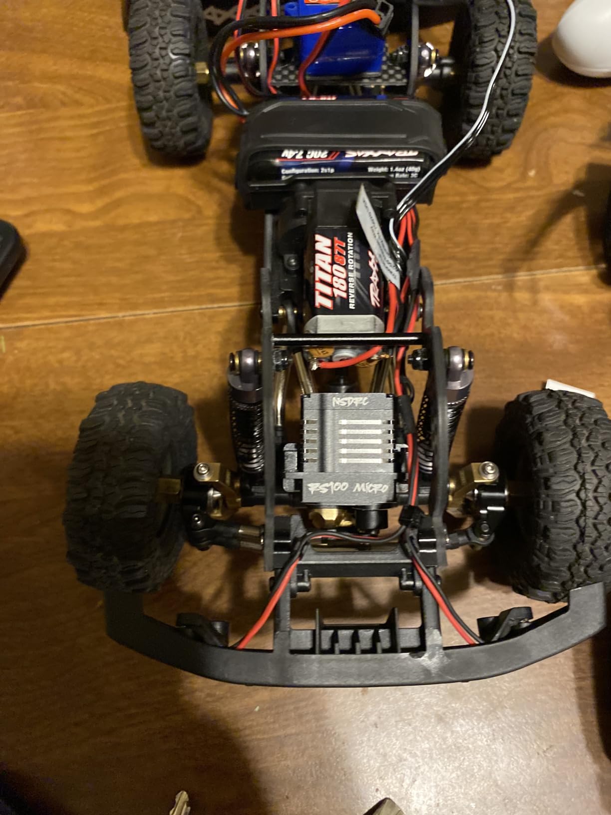 Amazon.com: MEUS RACING TRX4M Lay Down Servo Mount with Steering Links ...
