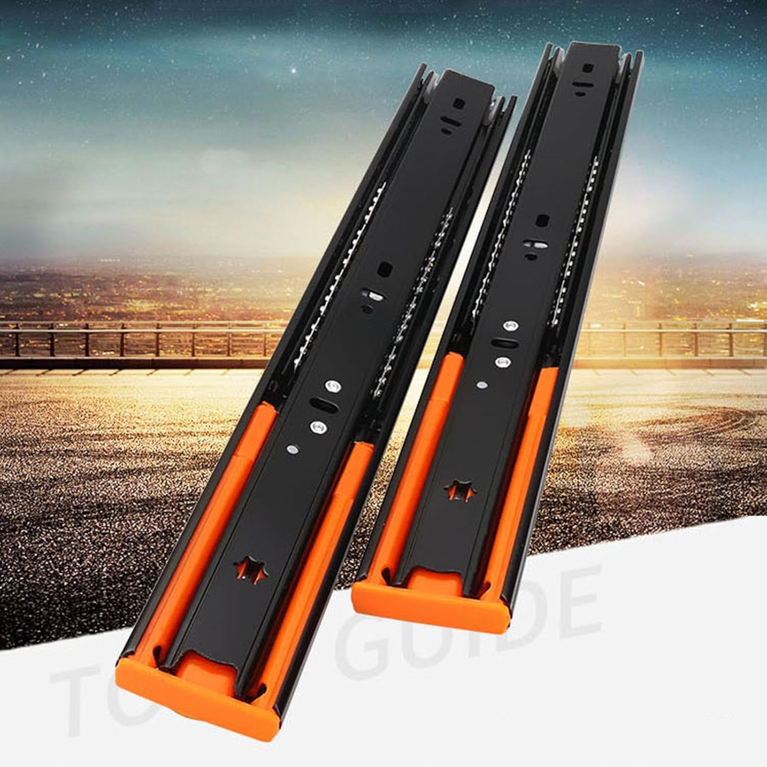 Drawer Slides Rails – Heavy Duty Drawer Slides – Noiseless Guide Glides ...