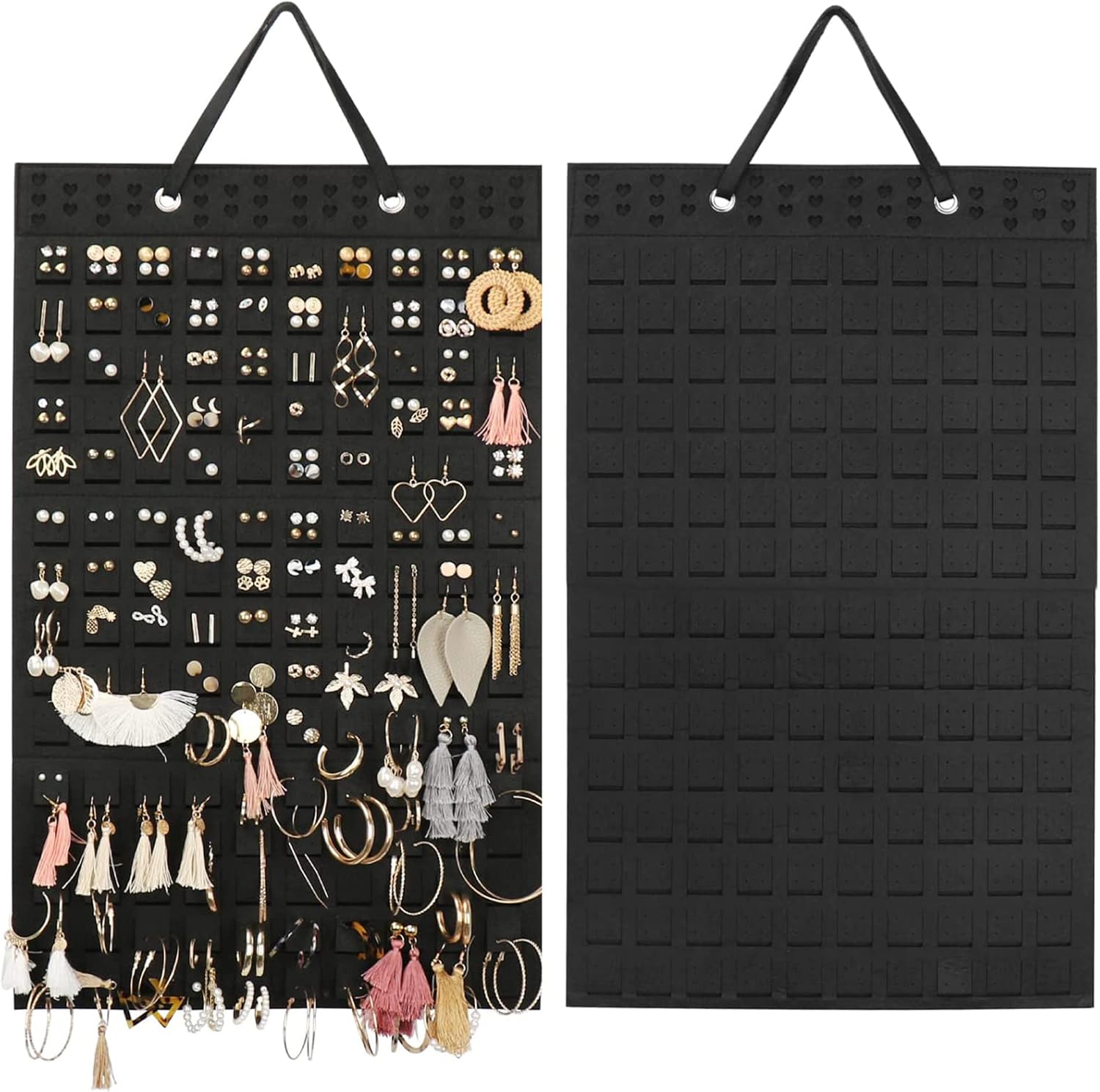 Hanging Earrings Organizer, Resovo Earring Holder & 20 Hooks, Holds Up ...