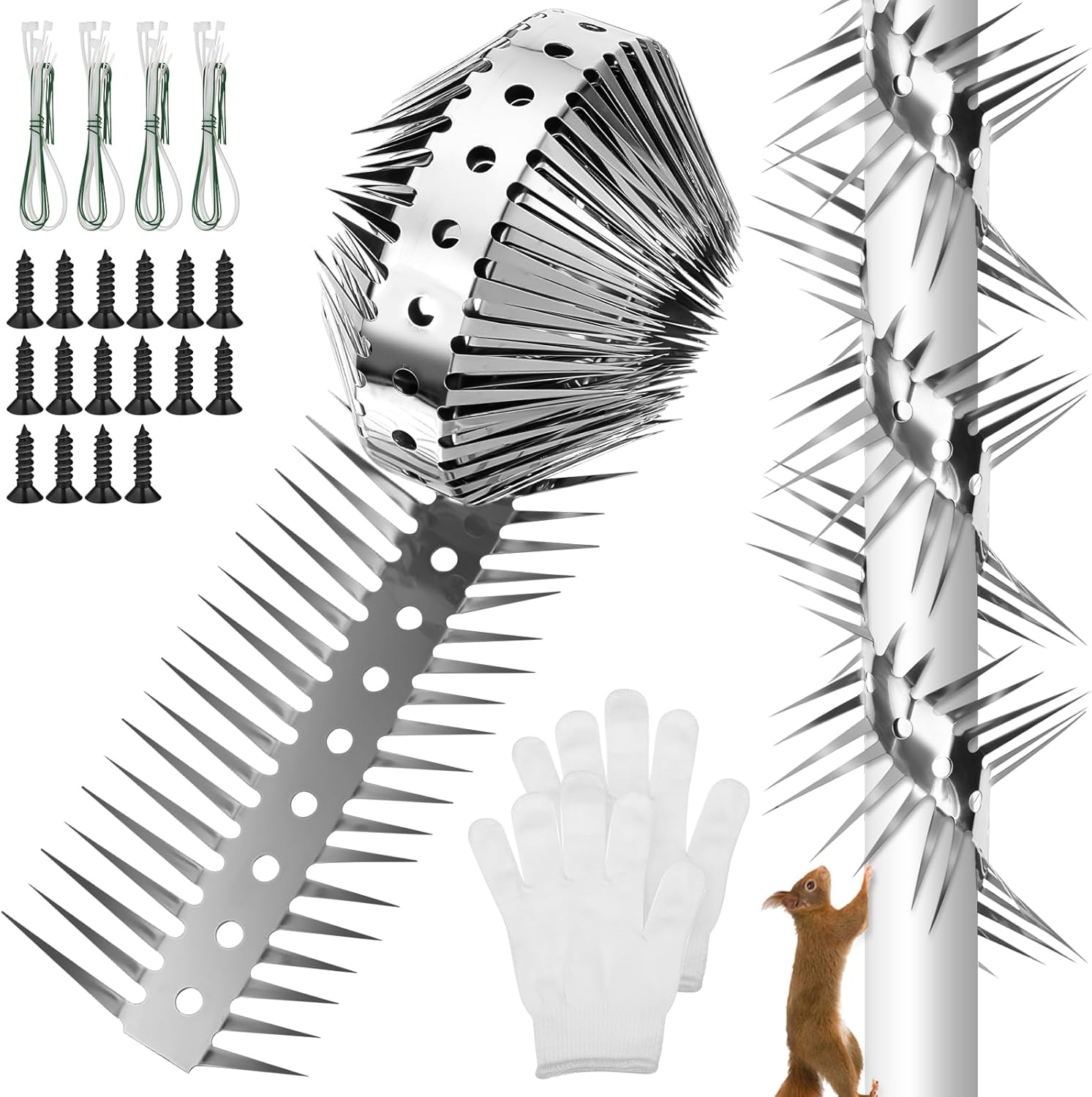 Amazon.com : Gisafai 6.6FT Bird Spikes Pigeon Spikes Stainless Steel ...