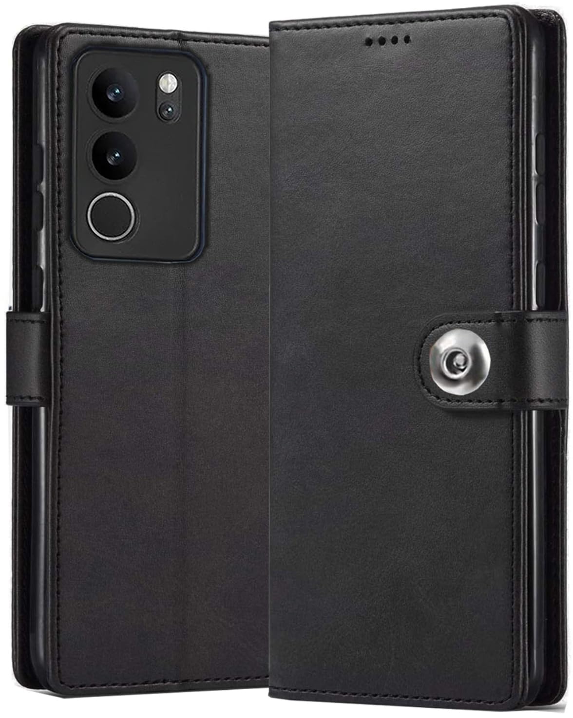 SHINESTAR Ultimate Leather Finish Flip Back Cover for Vivo V29 / V29 ...