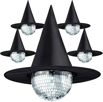 Amazon.com: Halfchet 4 Set of Halloween Hanging Mirror Disco Ball ...