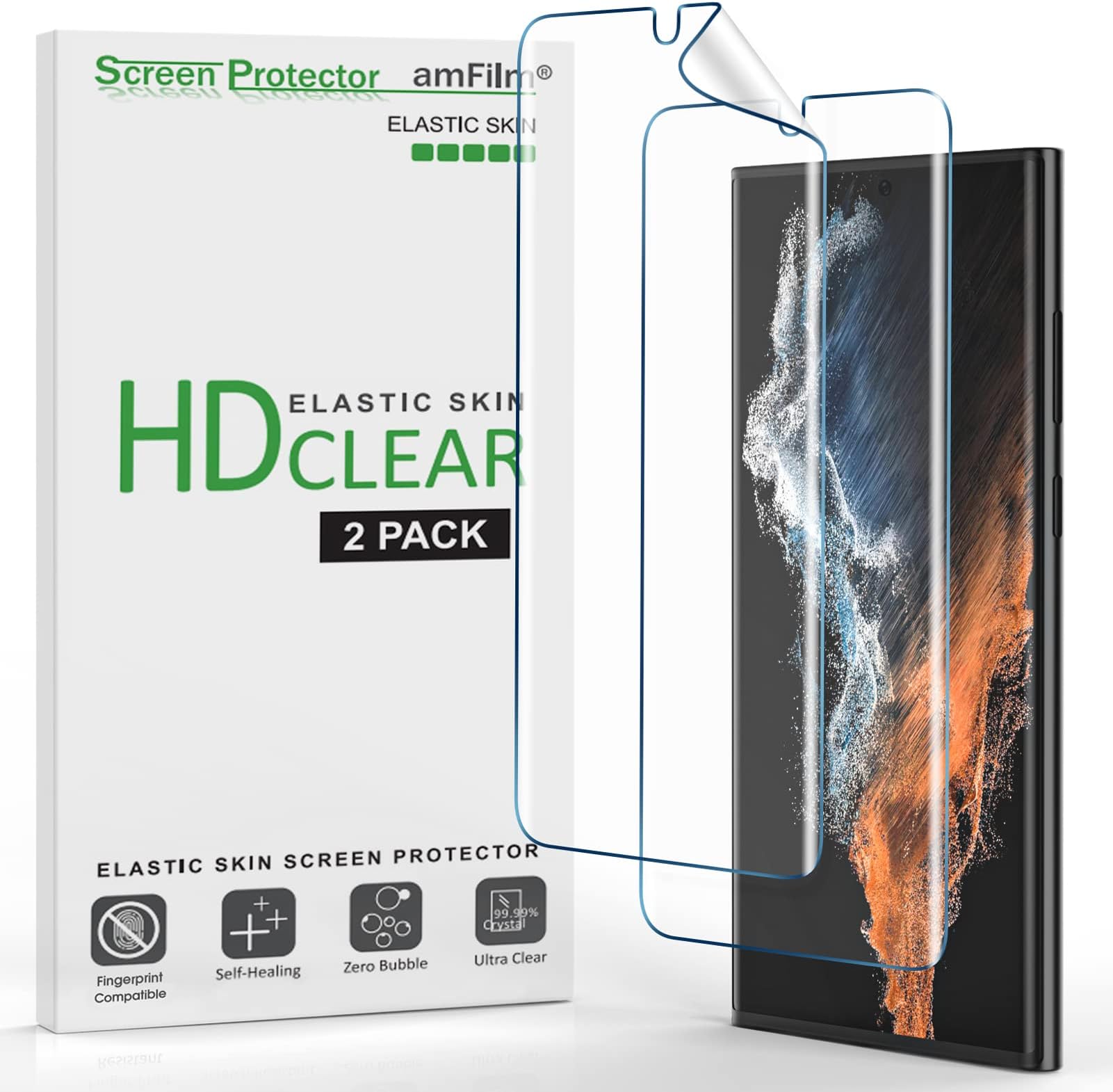 T Tersely [2+2 Pack] Screen Protector for Samsung Galaxy S22 Ultra ...