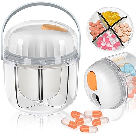Amazon.com: Large Stackable Vitamins Organizer with Large Compartments ...