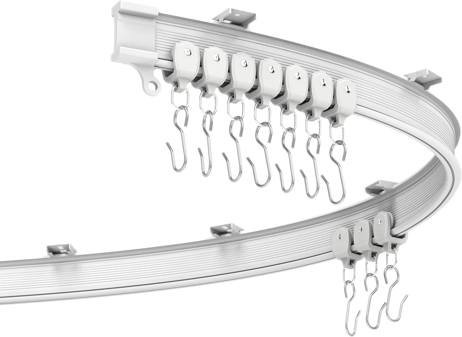 Curtain Rail Ceiling Curtain Track Bendable Flexible Curtain Rails and ...