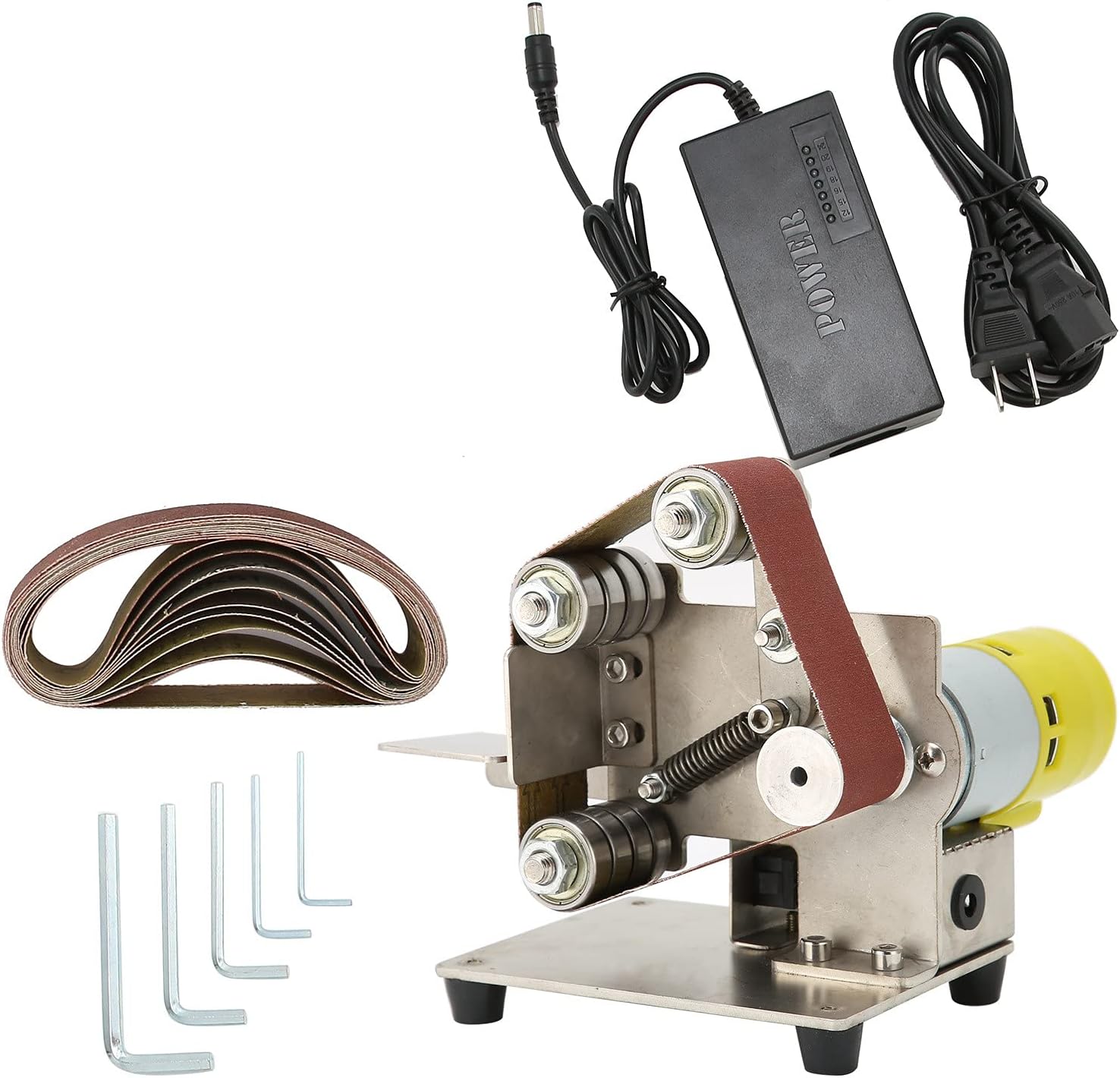 Buy Electric Mini Belt Sander Grinder Bench Sanding Machine DIY ...