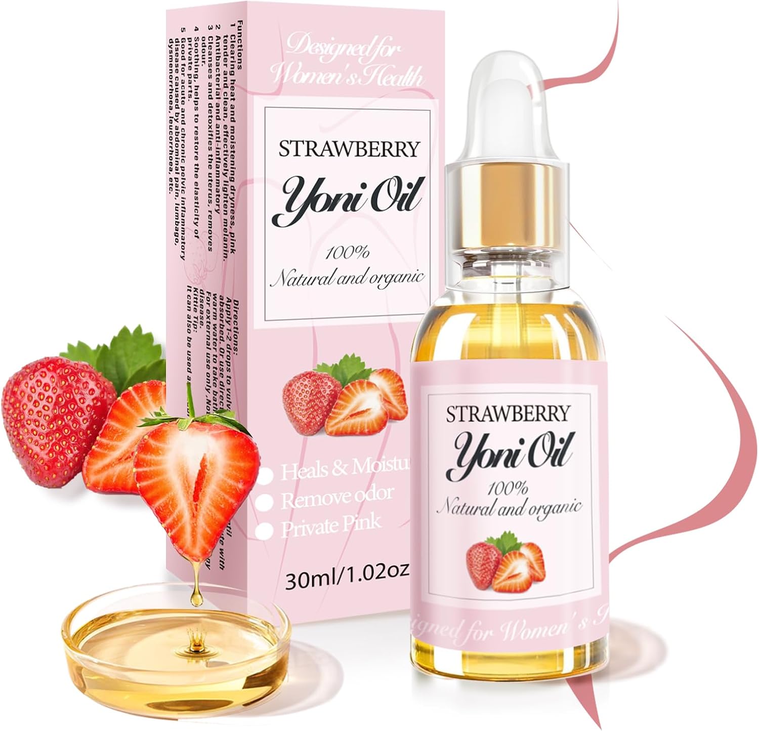 Amazon.com: yomidren Strawberry Yoni Essential Oil for Women,Body Juice ...
