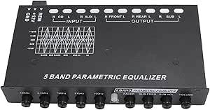 Amazon.com: 5 Band Car Audio Graphic Equalizer, EQ Car Amplifier with ...