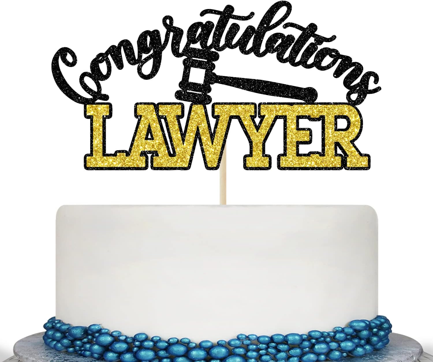 Amazon.com: Glitter Congratulations Lawyer Cake Topper - Lawyer ...