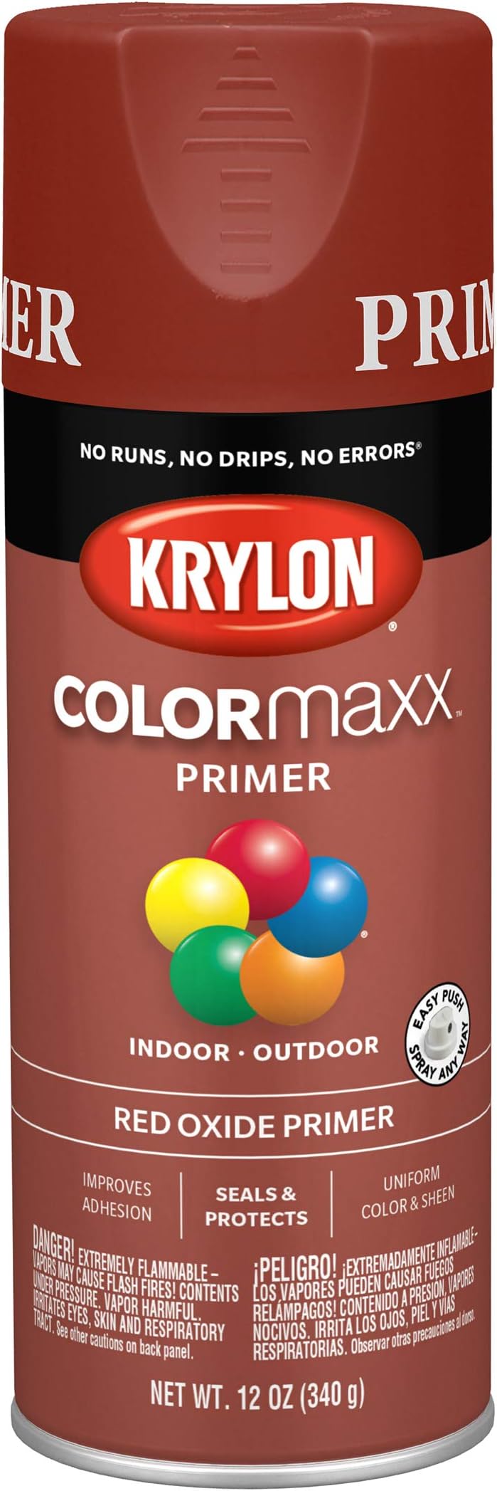 Krylon K05874 Professional Primer, Red Oxide Primer, 17 Ounce - Spray ...