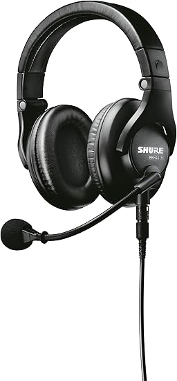 Amazon.com: Shure BRH440M Dual-Sided Broadcast Headset : Musical ...