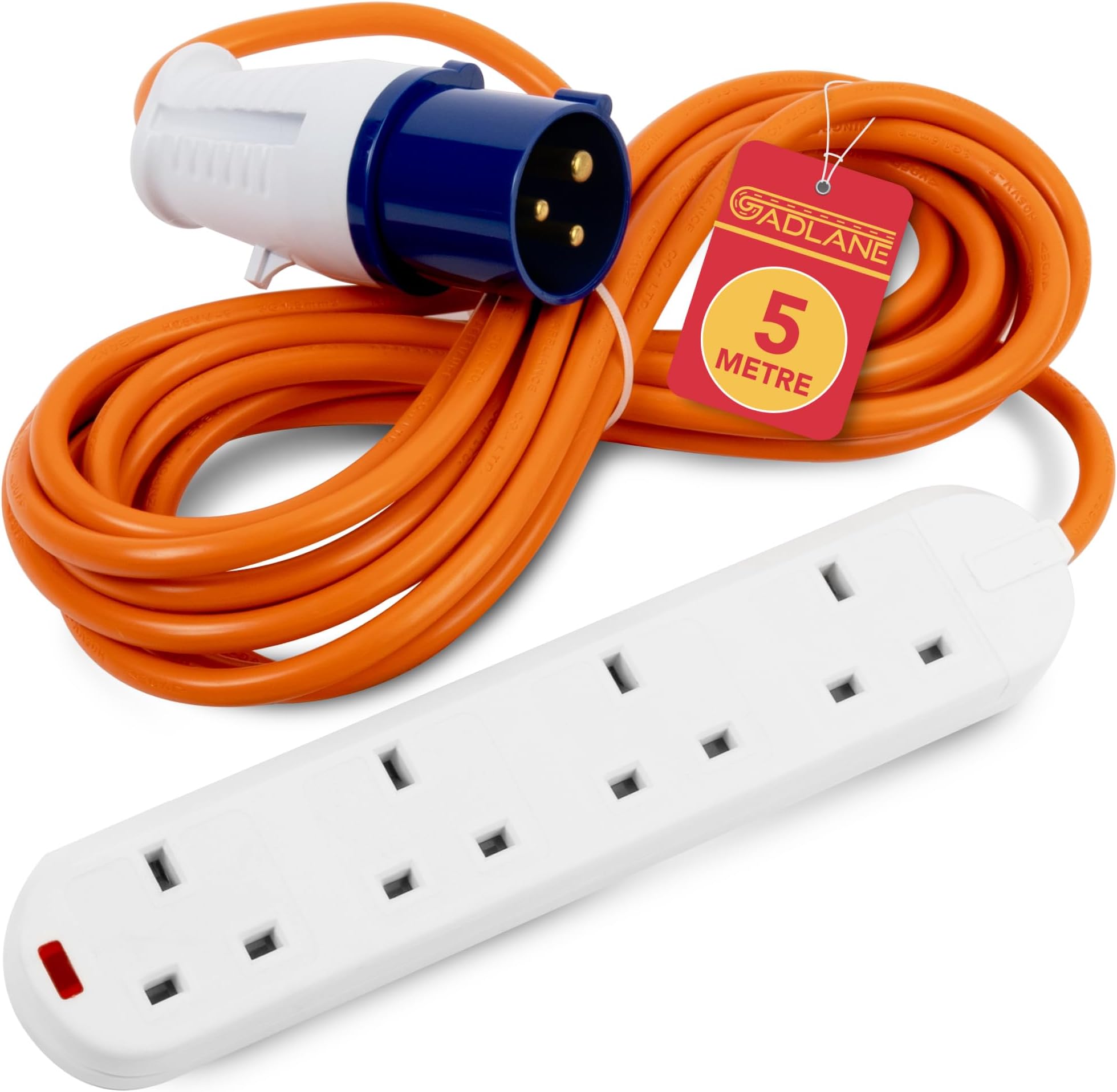 kenable 4 Way 16A Motorhome/Caravan/Camping Mains Electric Hook Up ...