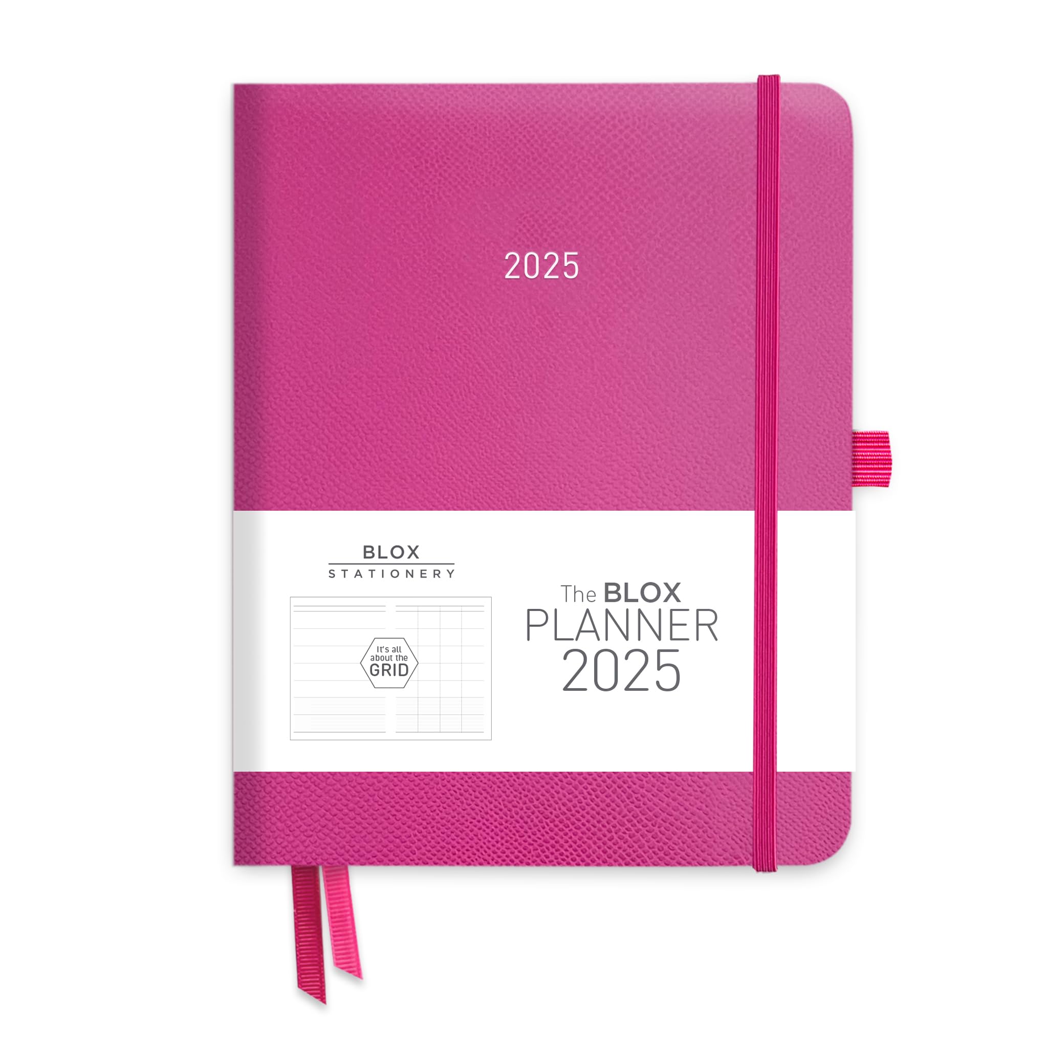 BLOX Planner 2025 (Pink) – large desk 2025 diary – Jan to Dec 2025 ...
