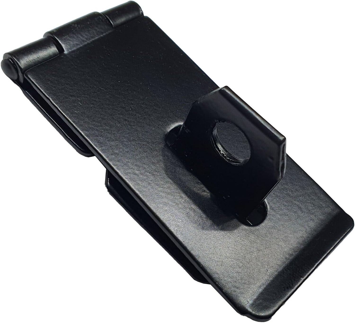 Padlock Hasp and Staple 6 Inch Strong Stainless Steel Black 152mm Shed ...