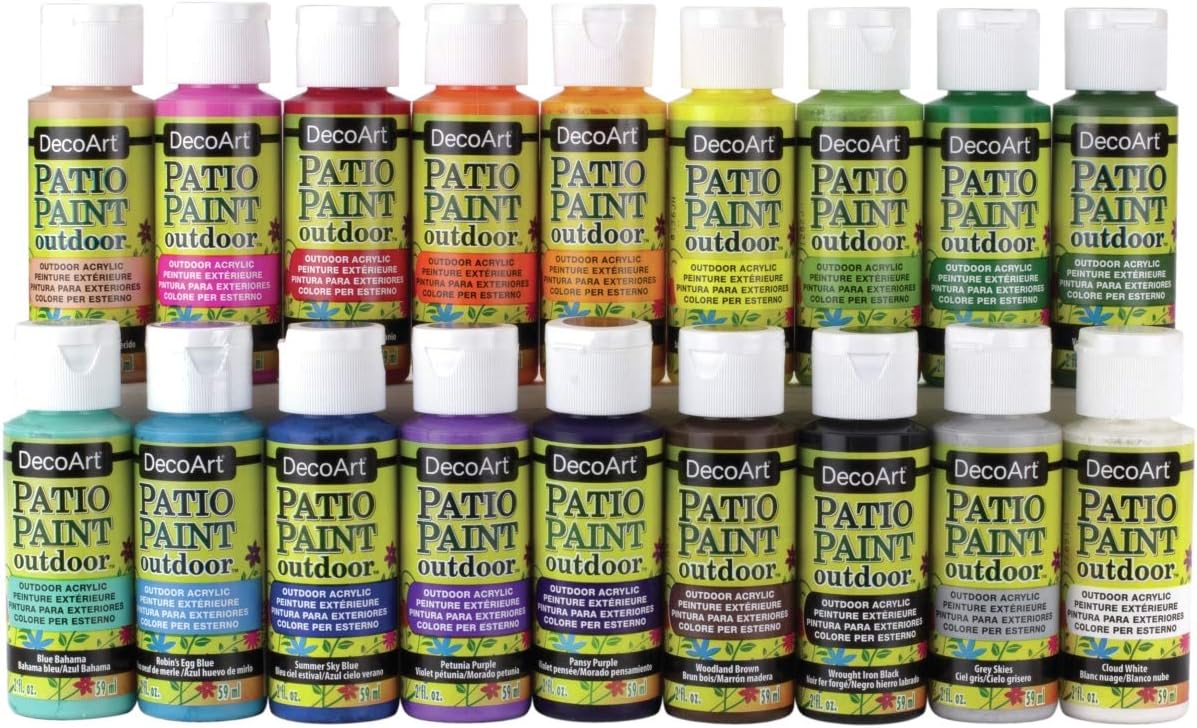 Amazon.com: DecoArt Americana Acrylics Paint, Set of 18 Popular Colors ...