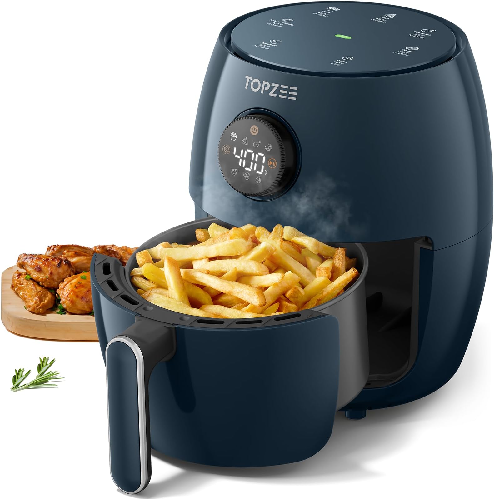 Small Compact Air Fryer, 2L, 4-in-1 Small Mini Airfryer, Bake, Roast ...