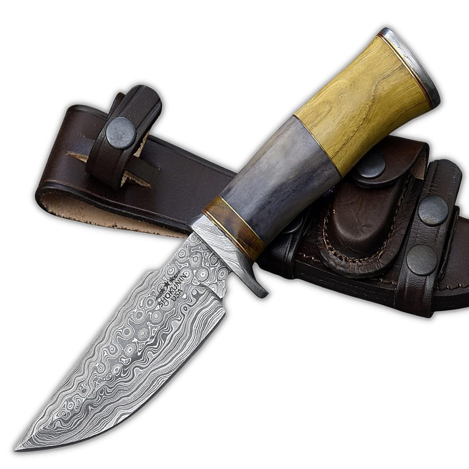 Amazon.com: SHOKUNIN USA Handmade Hunting Knife, Deer Knife - Custom ...