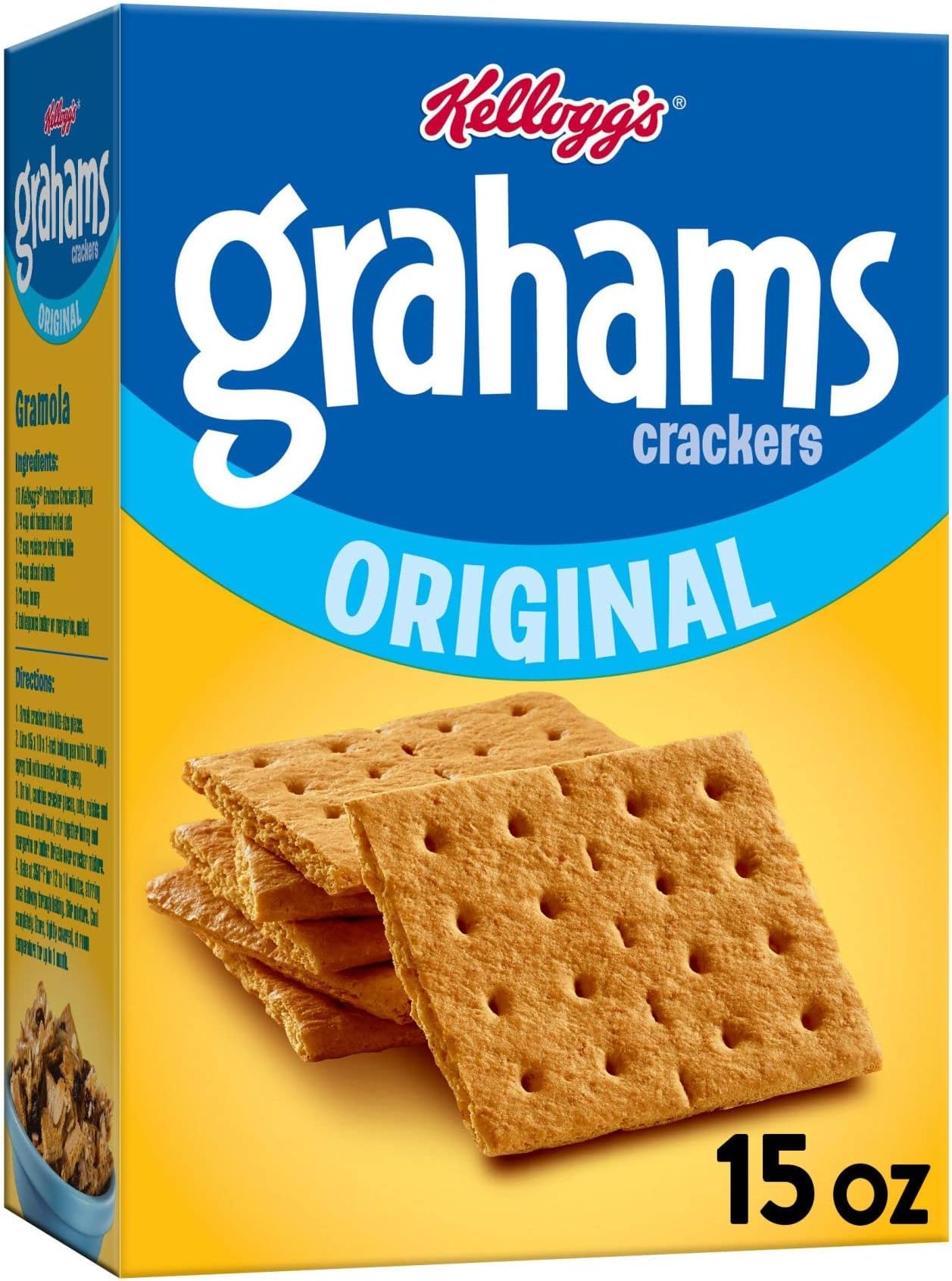 Amazon.com: Kellogg's Grahams Crackers, Original, Easy Snacks, 15oz Box