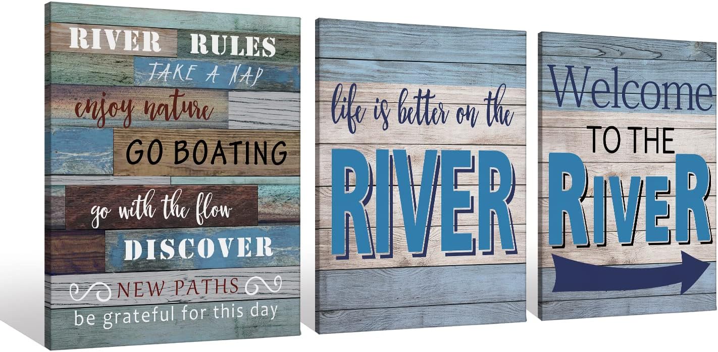 Amazon.com: River Rules Welcome To The River Life is Better On The ...