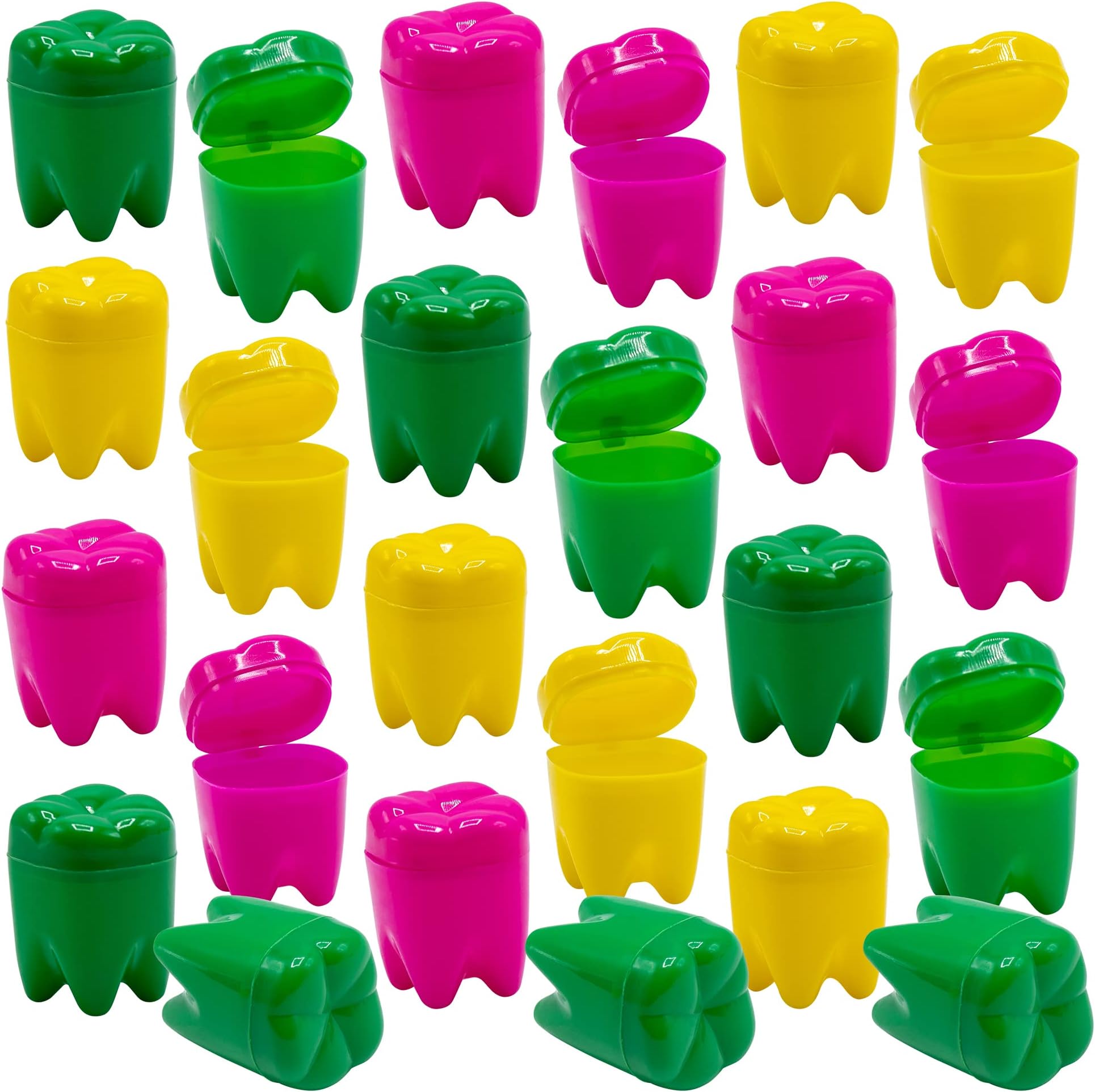 Amazon.com: Srenta 1.25" Neon Tooth Saver, Rainbow Tooth Holders Case ...
