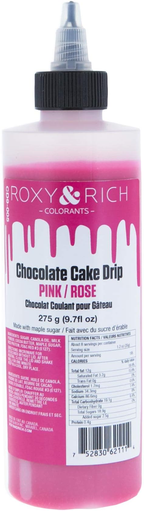 Amazon.com : Roxy and Rich Chocolate Cake Drip 275 Grams, Pink ...