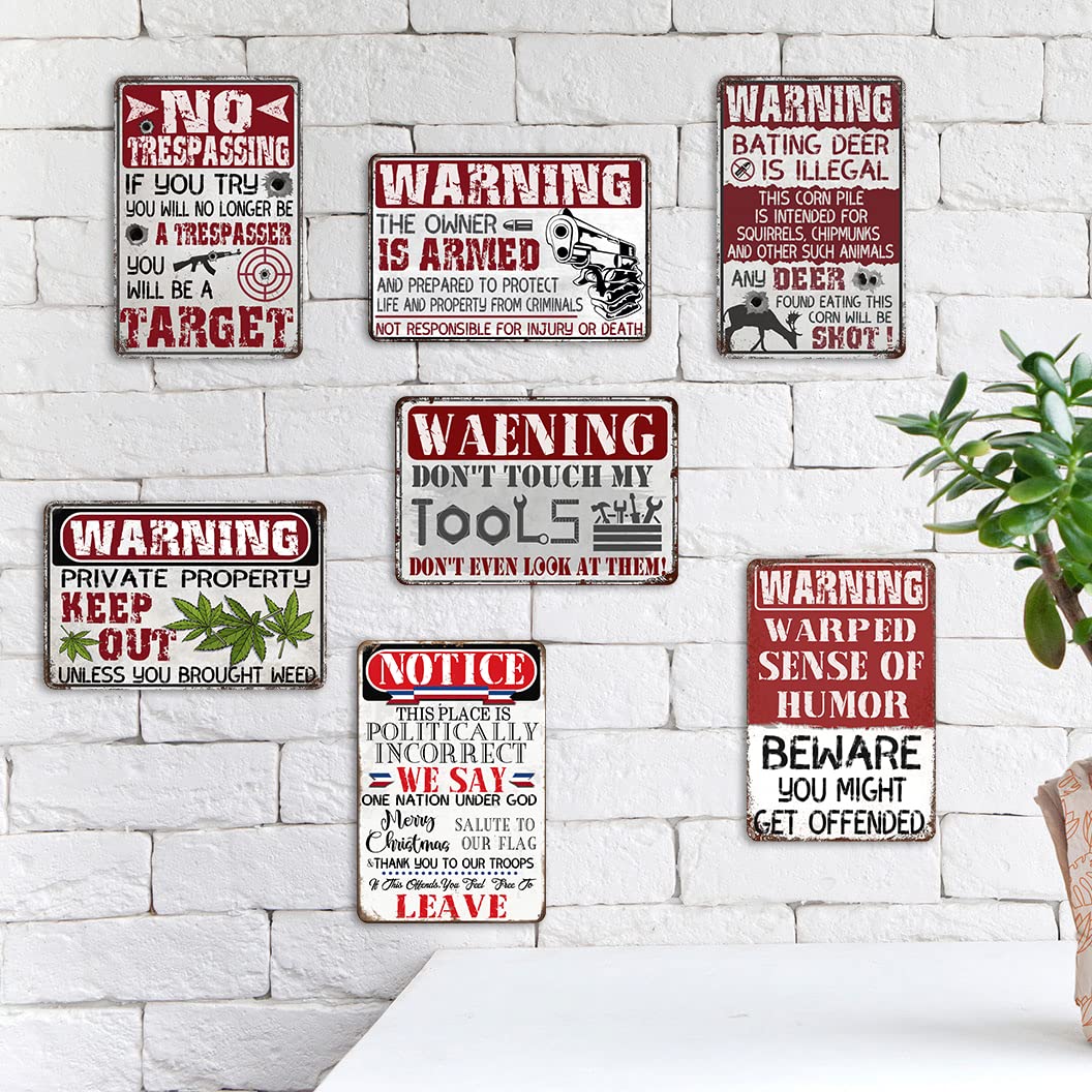 Redneck No Trespassing Signs Warning No Trespassing Humorous 9x12