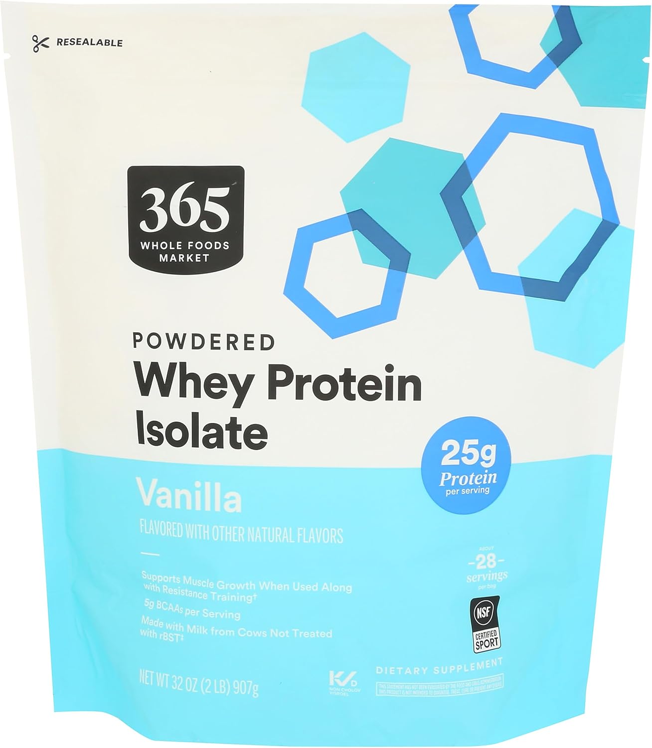 Amazon.com: 365 By Whole Foods Market, Protein Powder Whey Isolate ...