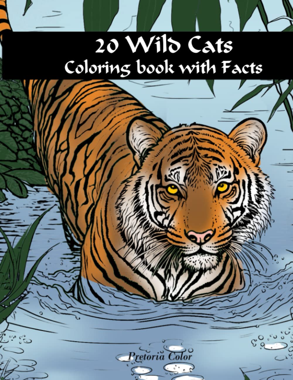 Amazon.com: 20 Wild Cats Coloring Book With Facts: Realistic Big Wild ...