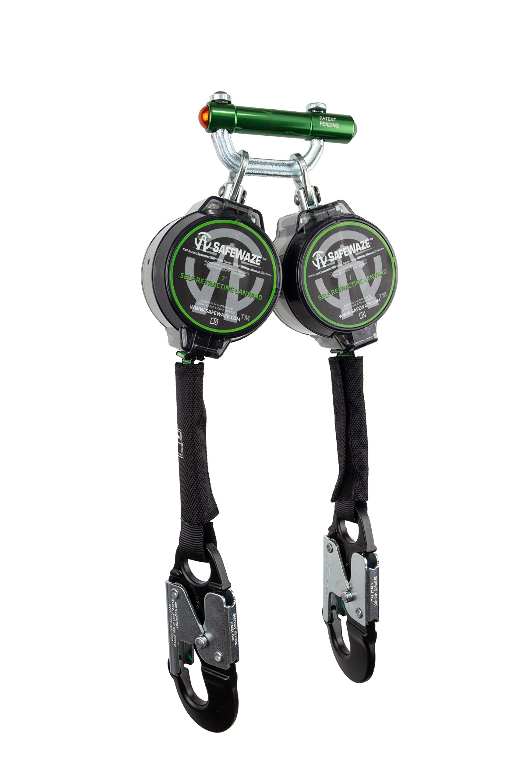Safewaze 7 Ft Dual Leg Web Retractable Lifeline With Aluminum ...