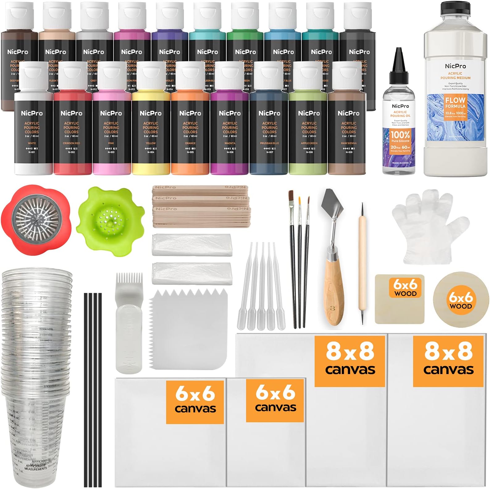 Amazon.com: JILINWEI Stainless Steel Straw Blow Nozzles Set for Acrylic ...