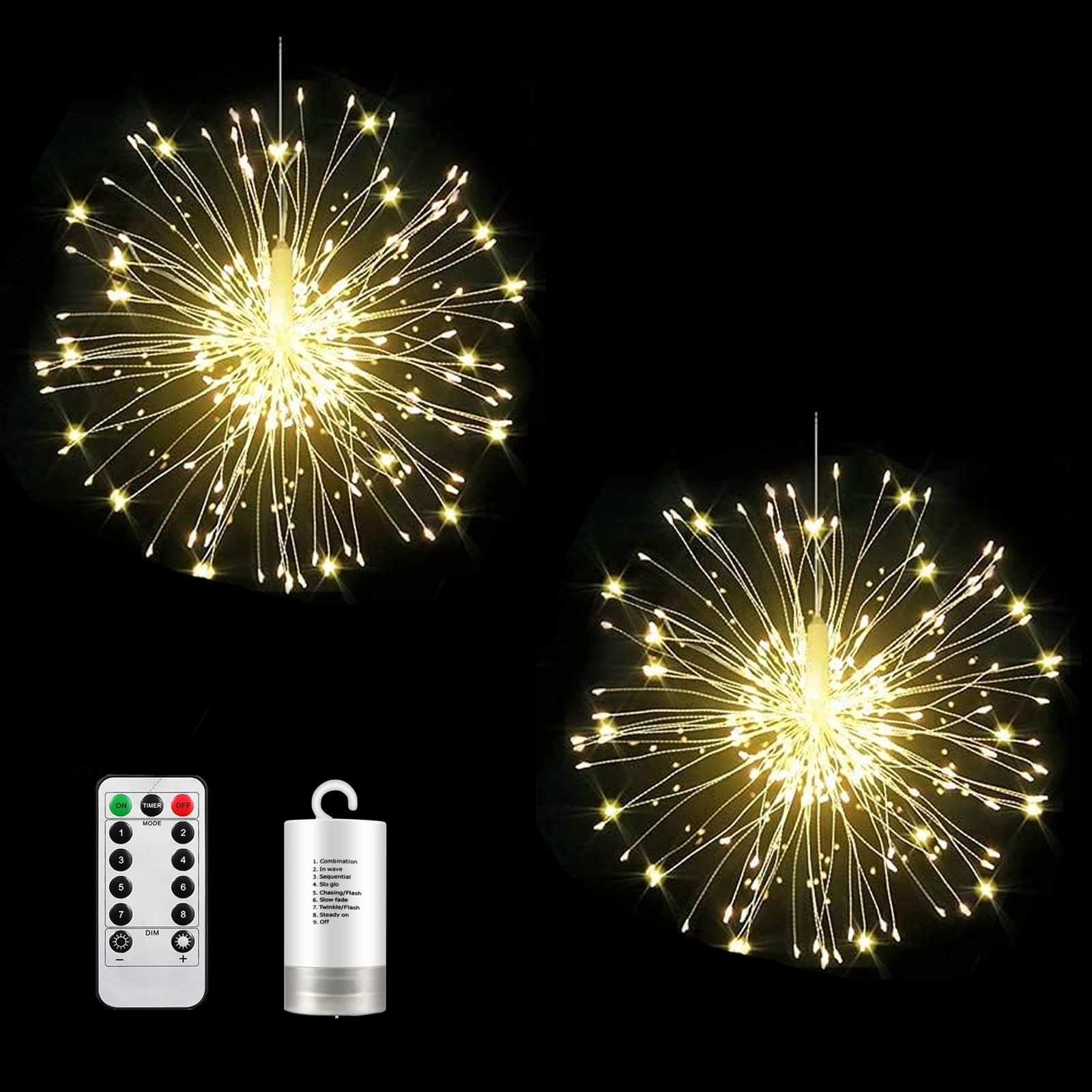 Noma Mini Firework Light String : Timer : 200 LEDs : Mains : 6819333 ...