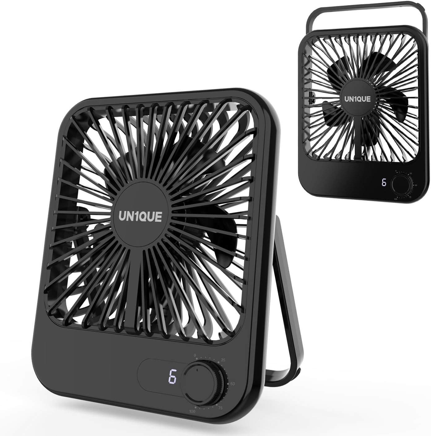 EcoLink Comfy Rechargeable Fan (White),Emergency Portable USB Fan with ...